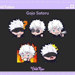 Gojo Satoru Emotes Pack Jujutsu Kaisen Twitch Discord Emotes | Twitch ...