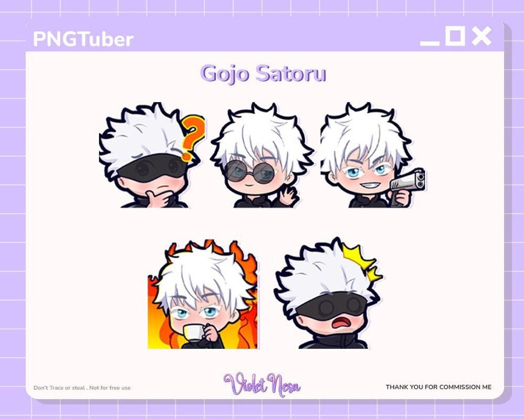 Gojo Satoru Emotes Pack Jujutsu Kaisen Twitch Discord Emotes | Twitch ...