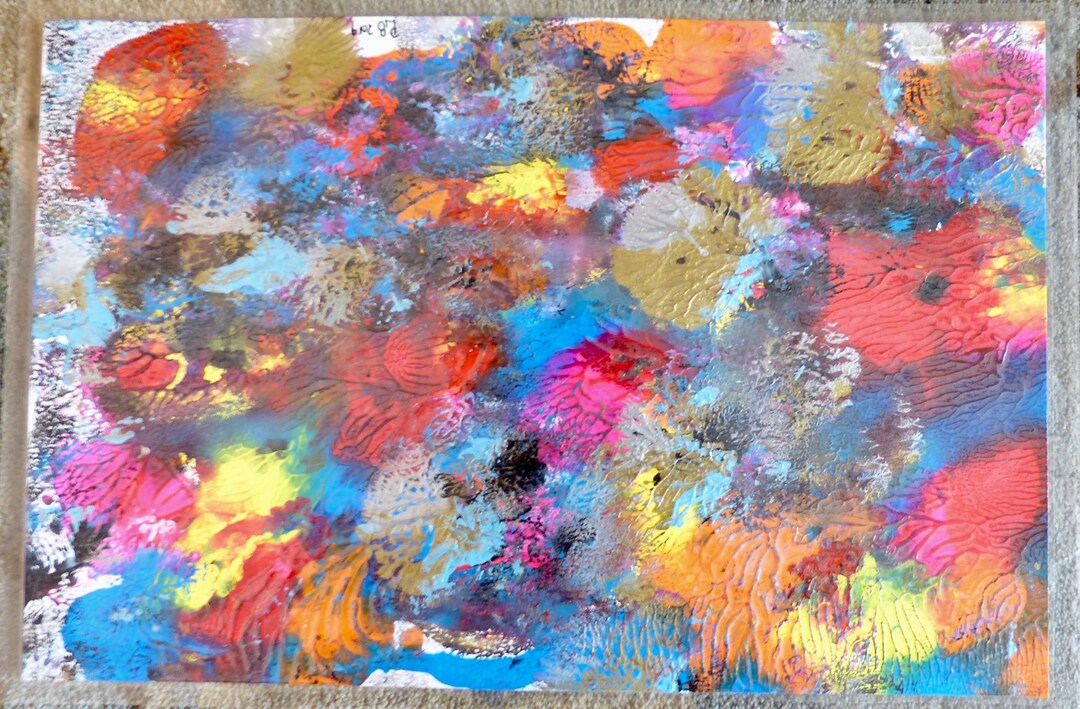 Original Art Placemat: Poppies #1 (set of 4) - Etsy