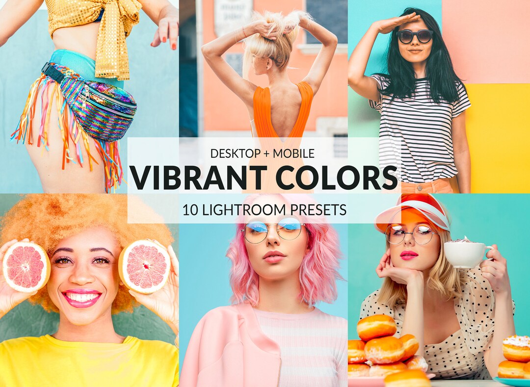 10 Vibrant Colors Lightroom Presets Mobile Desktop Rich Colors, Bright ...