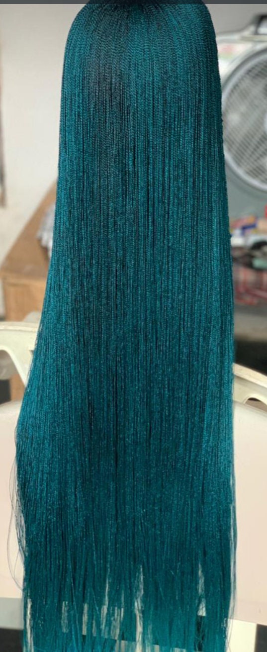 32-inch Macro Twisted One Million Braids With Human Hair Closure - Etsy