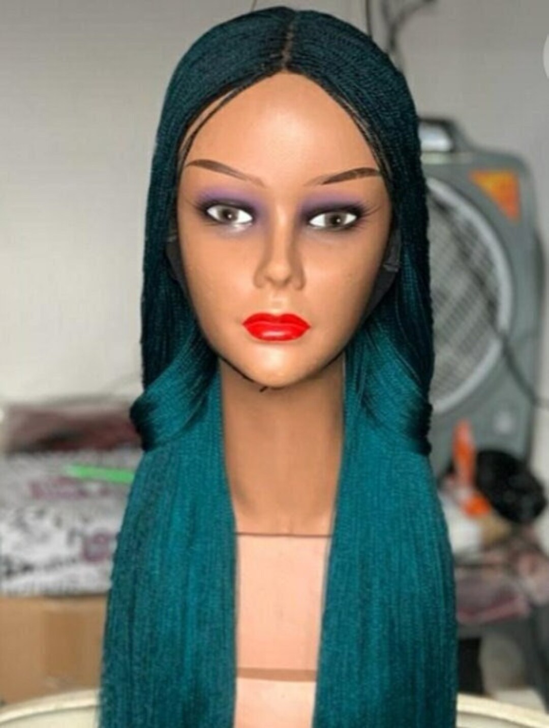 32-inch Macro Twisted One Million Braids With Human Hair Closure - Etsy