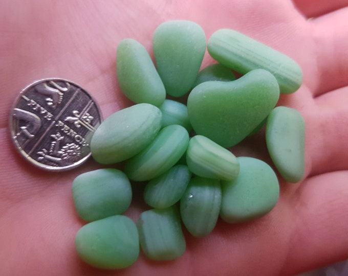 Genuine Jadeite Sea Glass,sea Craft Supply,jewelery Crafts,scottish Sea ...