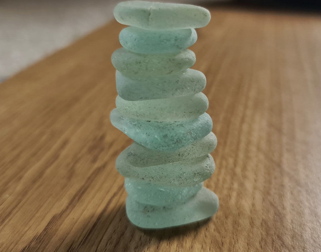 Sea Glass Stack X10 Stackable Pieces,sea Glass,jelewery Quality ...