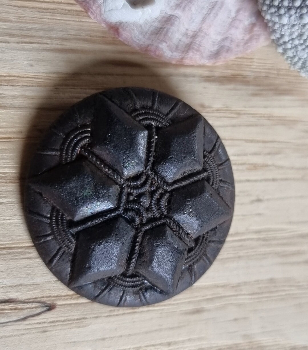 Rare Black Sea Glass,victorian Mourning Buttons,genuine Sea Glass ...