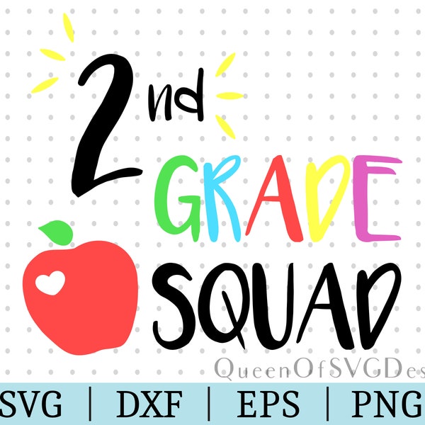 2nd Grade Clipart - Etsy