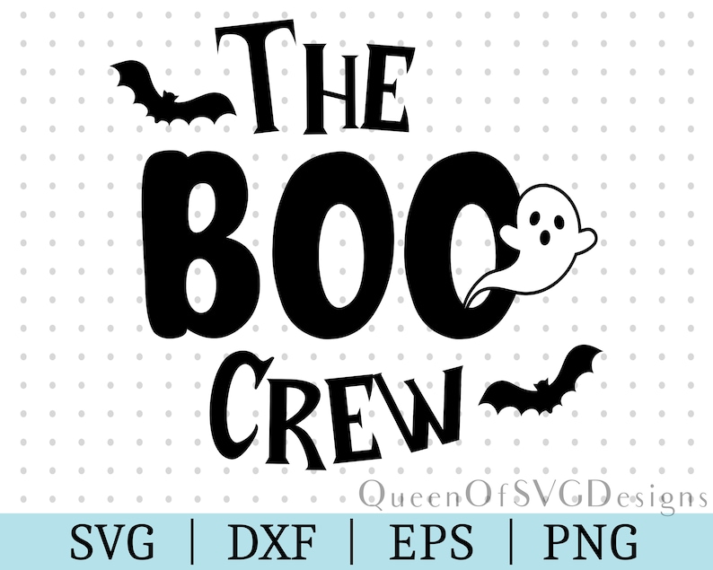 The Boo Crew SVG Fall Clipart Cut File Cricut Halloween - Etsy