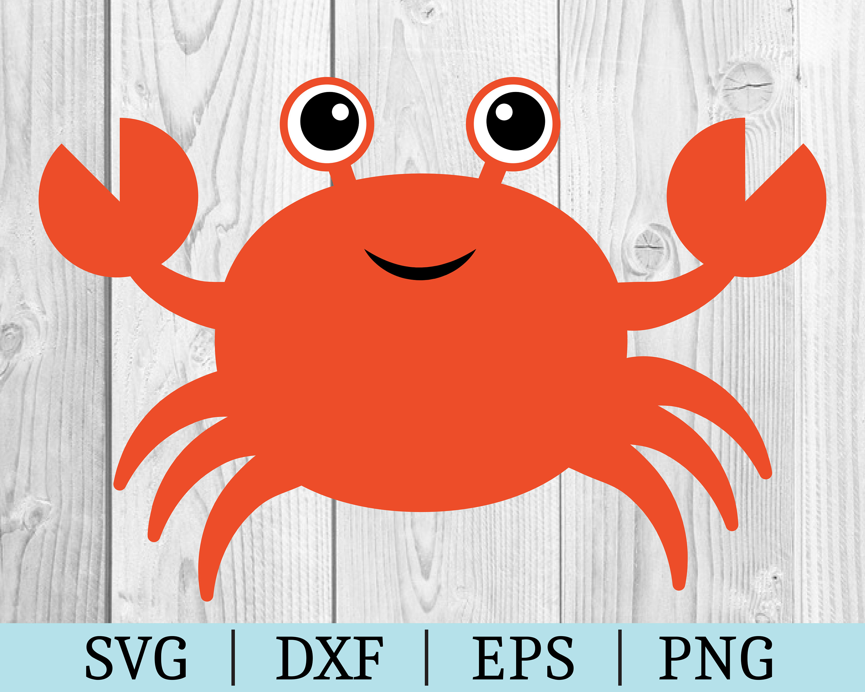Crab SVG | Vector Clipart | Cut File | Animal File | Svg Dxf Eps Png ...