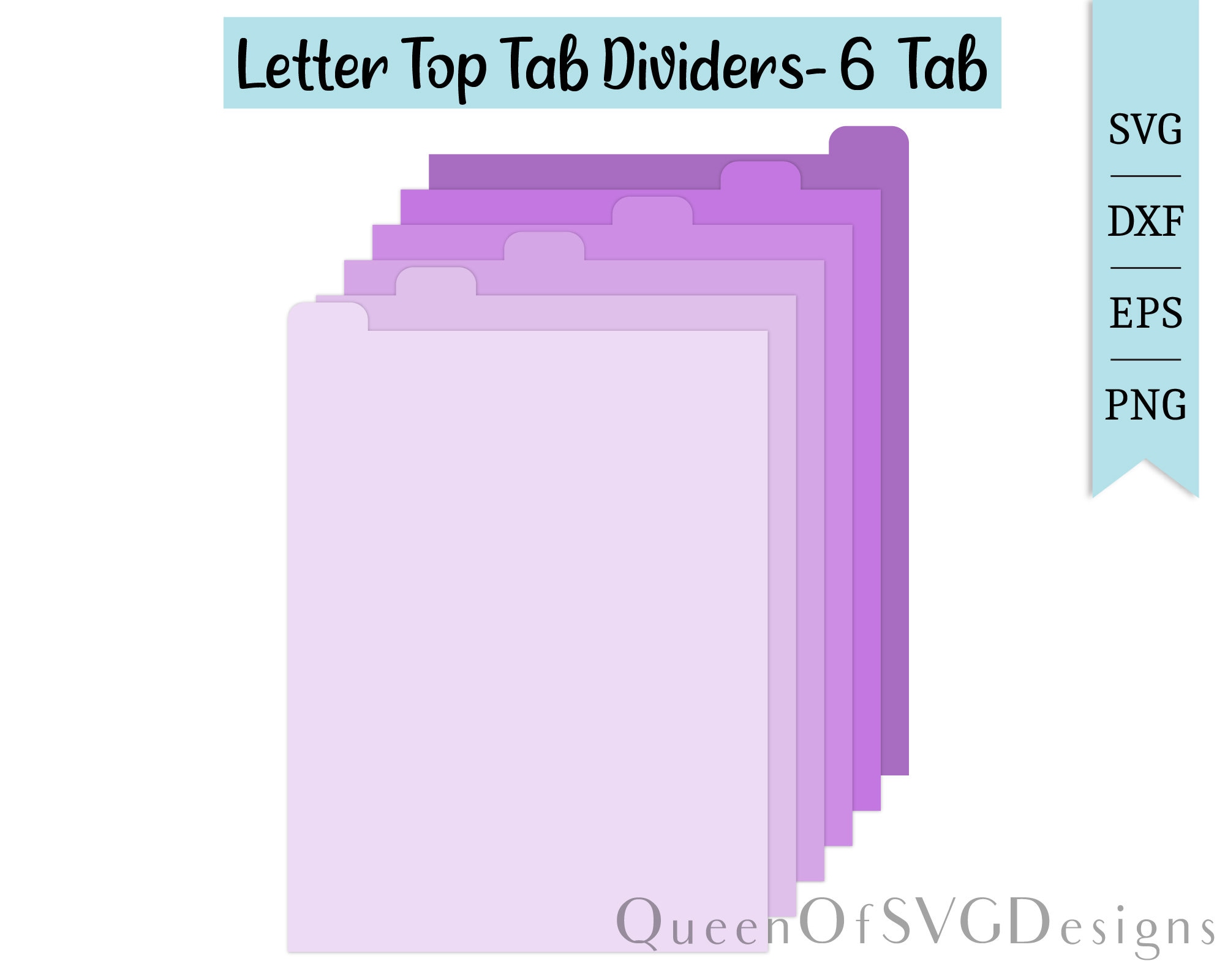 Top Tab Folder Dividers