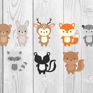 Forest Animal Bundle SVG | Woodland Clipart | Cut File Cricut | Baby ...