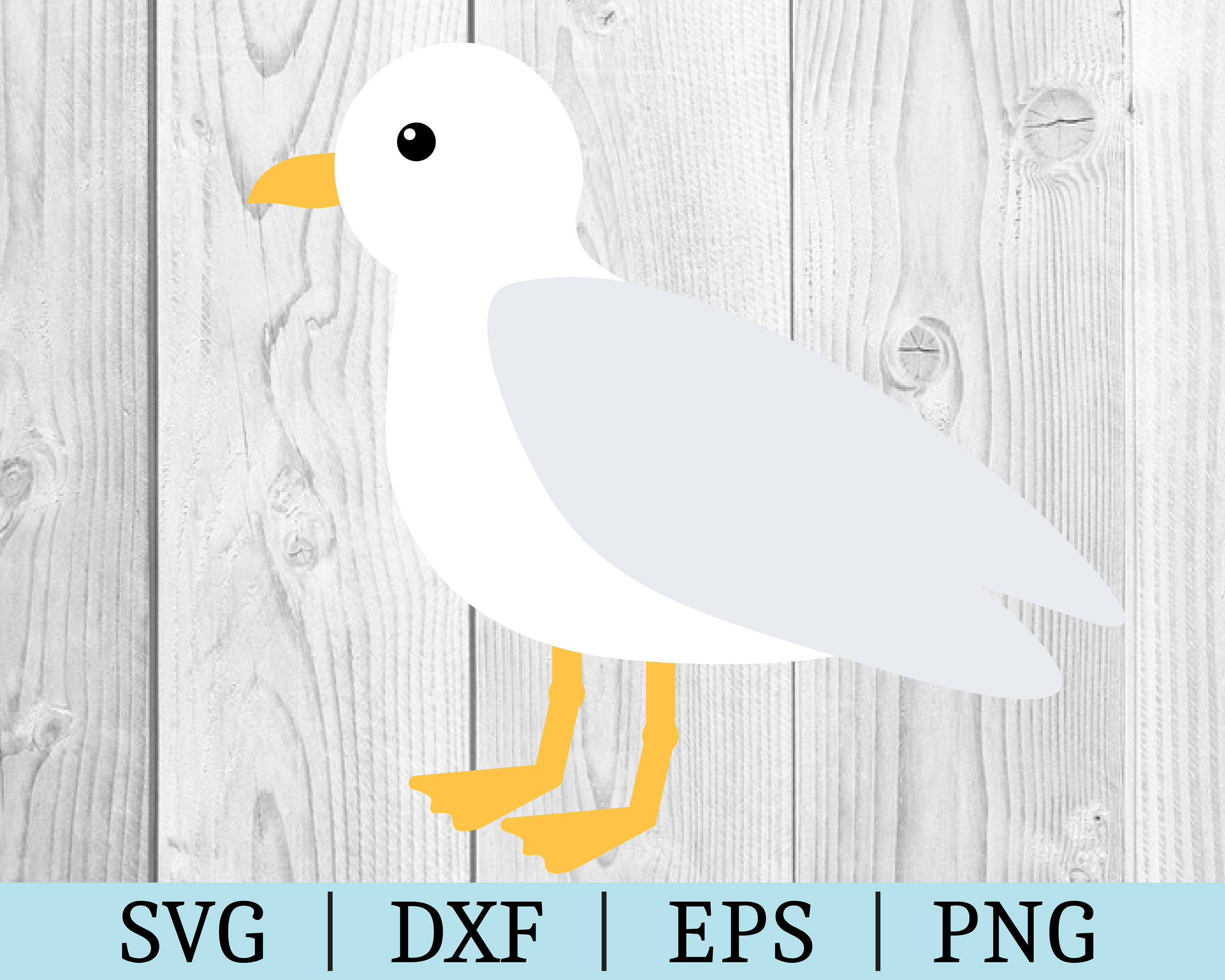 Seagull SVG Vector Clipart Cut File Animal File Svg | Etsy