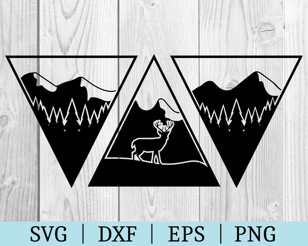 Geometric Forest SVG | Camping Clipart | Nature File | Hiking File ...