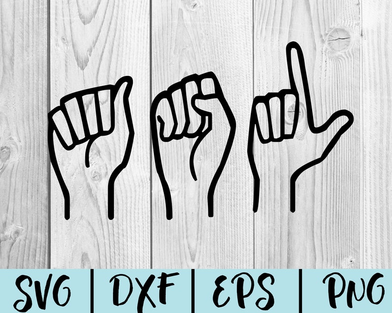 ASL alphabet bundle SVG sign language Clipart Cut File for | Etsy