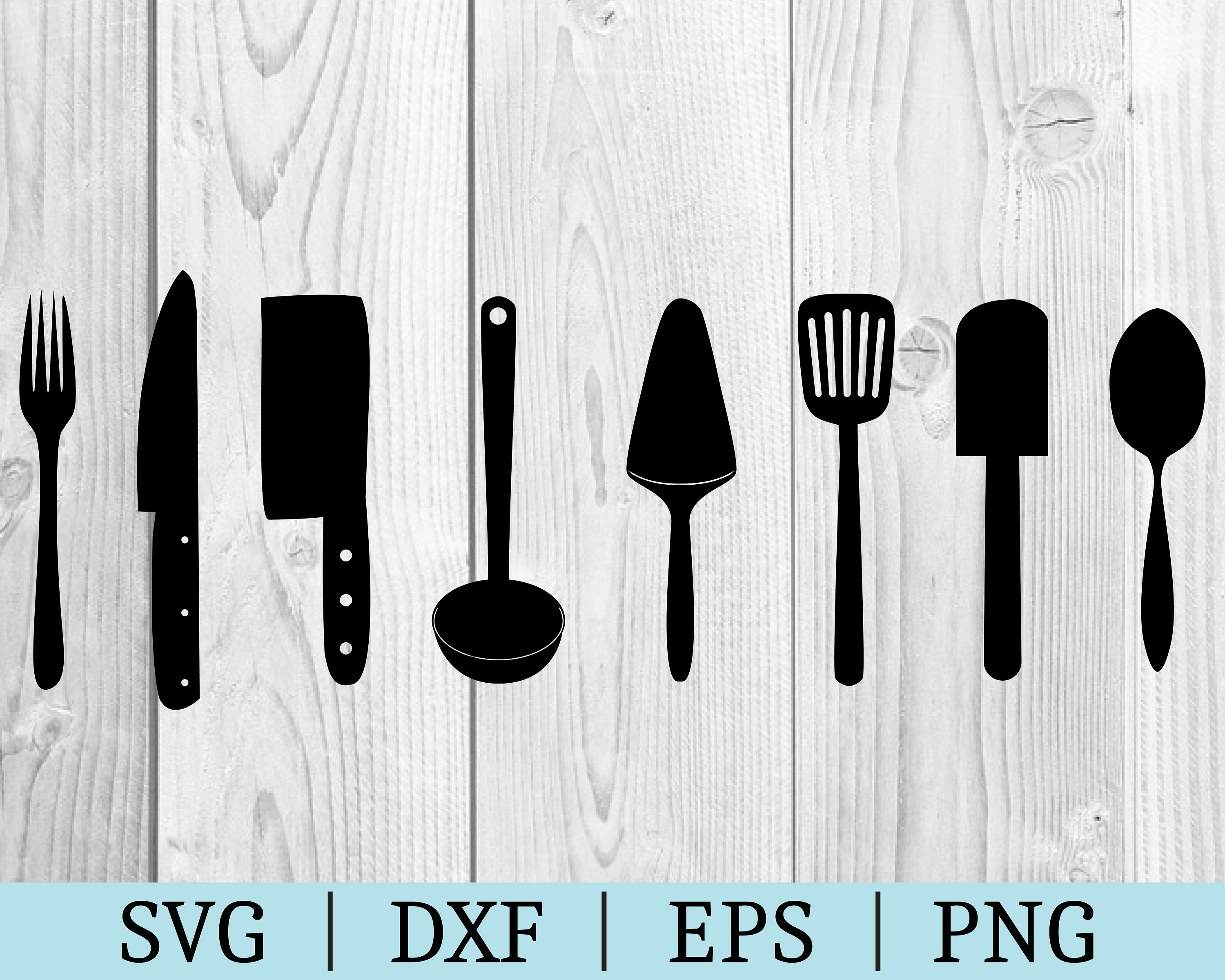 Kitchen Bundle SVG | Utensils Clipart | Cut File | Cooking File | Svg ...