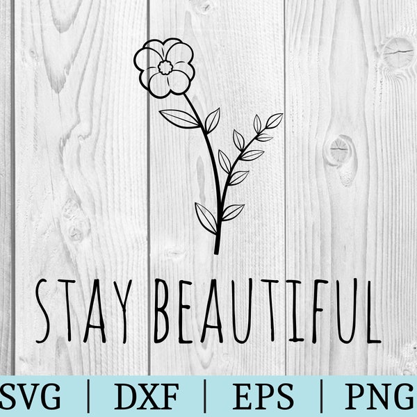 Stay Beautiful Svg - Etsy