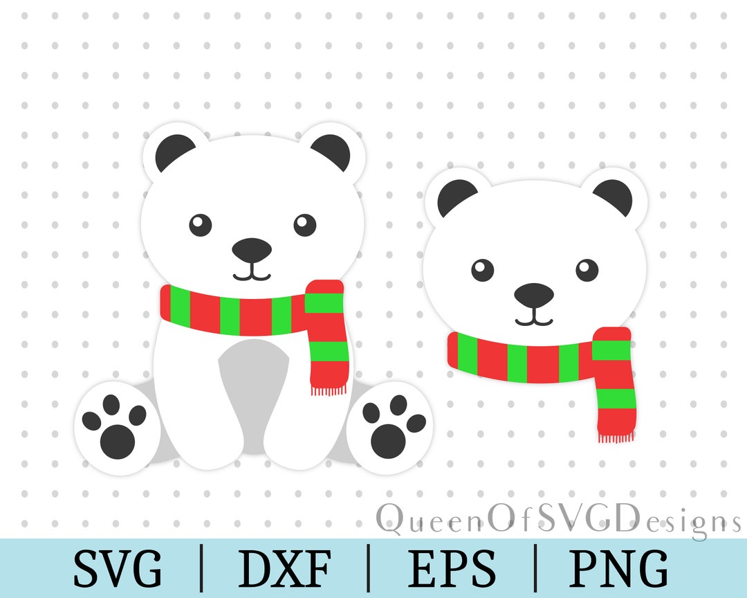 Baby Polar Bear SVG | Winter Clipart | Cut File Cricut | Baby Kids File ...