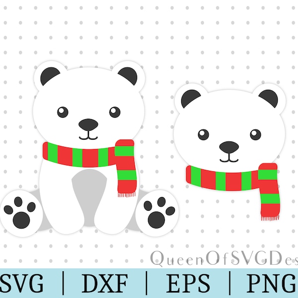 Polar Bear Svg - Etsy