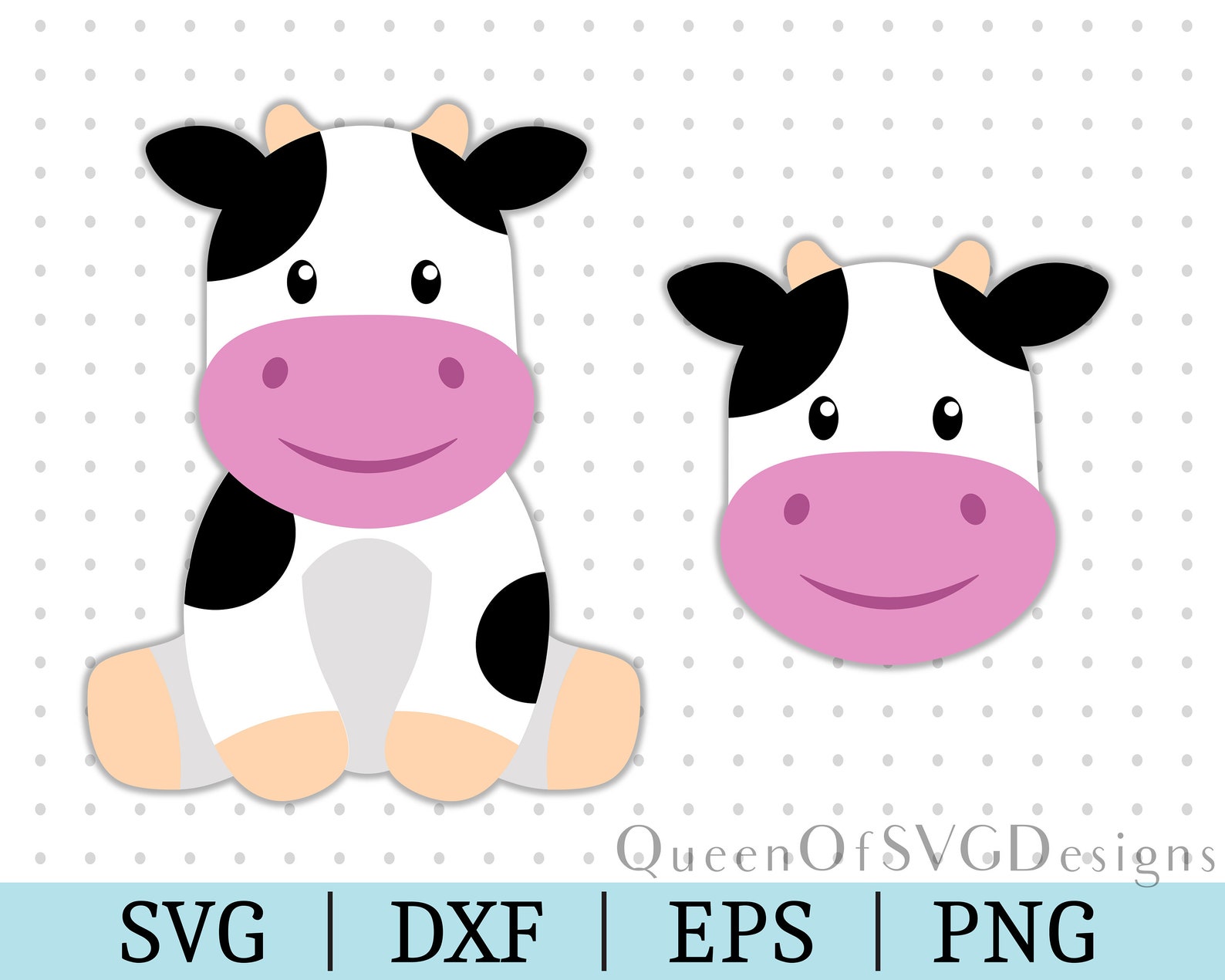 Baby Cow SVG Cow Clipart Cut File Cricut Baby Kids File - Etsy