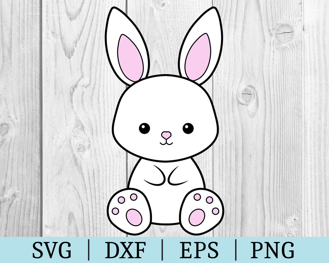 Bunny SVG | Rabbit Clipart | Cut File | Animal File | Svg Dxf Eps Png ...