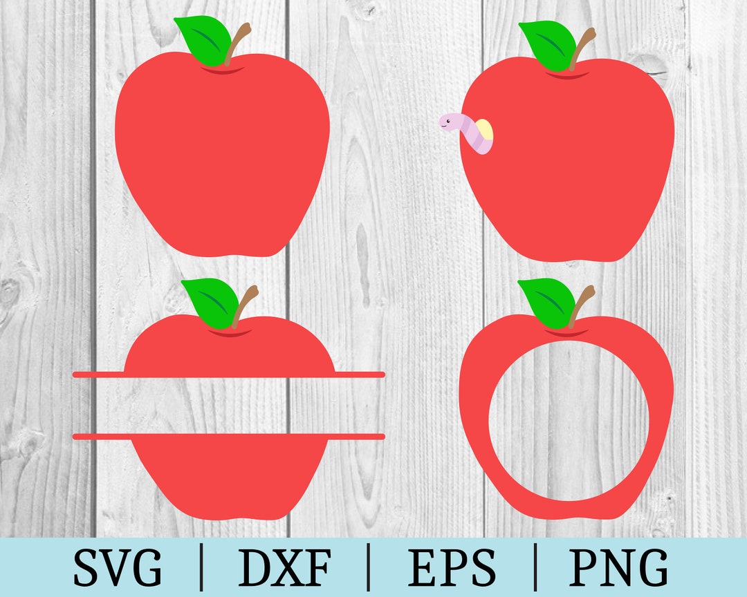 Apple Bundle SVG | Teacher Clipart | Cut File Cricut | Vector File ...