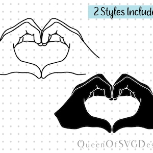 Heart Hands SVG | Sign Language Clipart | Cut File | ASL File | Svg Dxf ...