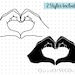 Heart Hands SVG Sign Language Clipart Cut File ASL File - Etsy