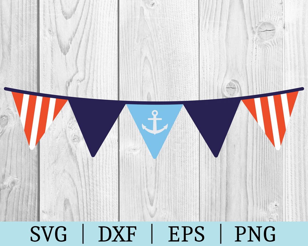 Nautical Bunting SVG | Vector Clipart | Cut File | Maritime File | Svg ...
