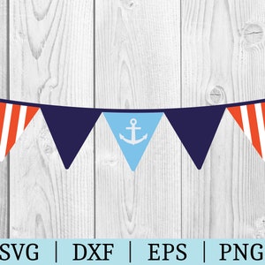 Nautical Bunting SVG | Vector Clipart | Cut File | Maritime File | Svg ...