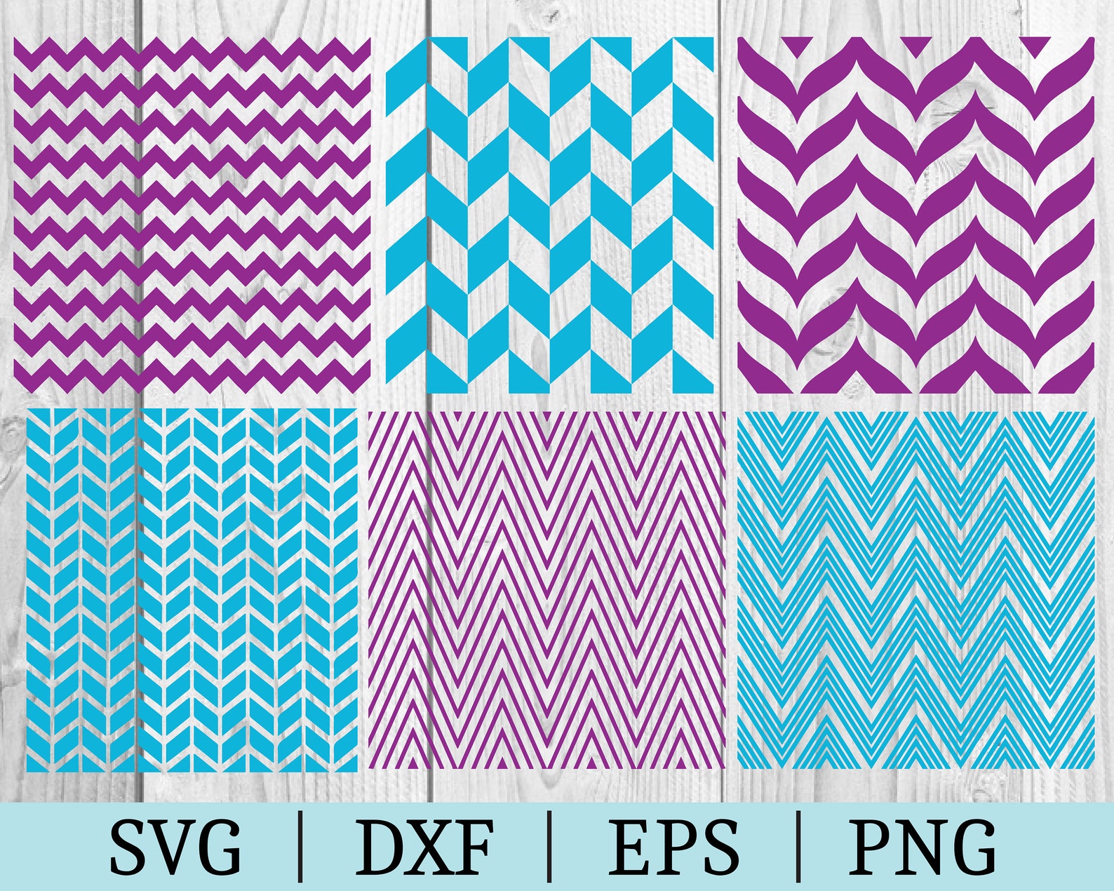 Chevron Seamless Pattern Bundle SVG Chevron Clipart Cut - Etsy