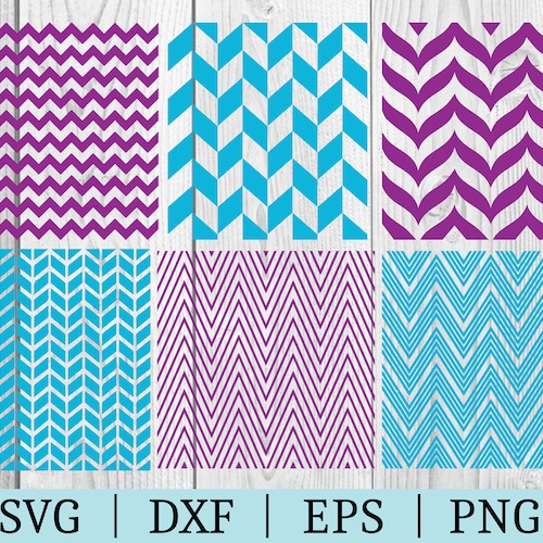 Chevron Seamless Pattern Bundle SVG Chevron Clipart Cut - Etsy