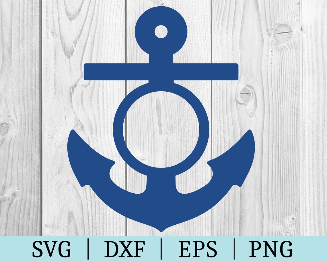 Anchor Monogram SVG Nautical Clipart Cut File Sea File - Etsy Australia