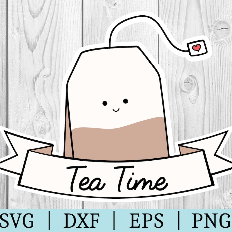 Tea Time Svg - Etsy