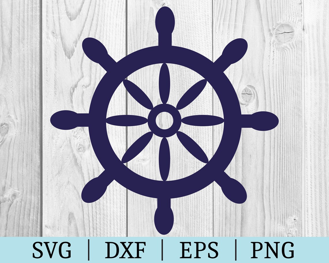 Ship Wheel SVG | Vector Clipart | Cut File | Nautical File | Svg Dxf ...