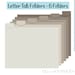 Letter Tabbed Folders -6 Folders SVG | Planning Clipart | Cut File ...