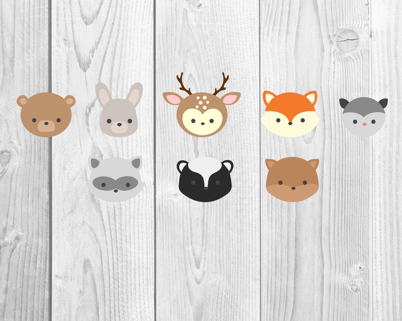 Forest Animal Bundle SVG Woodland Clipart Cut File Cricut | Etsy