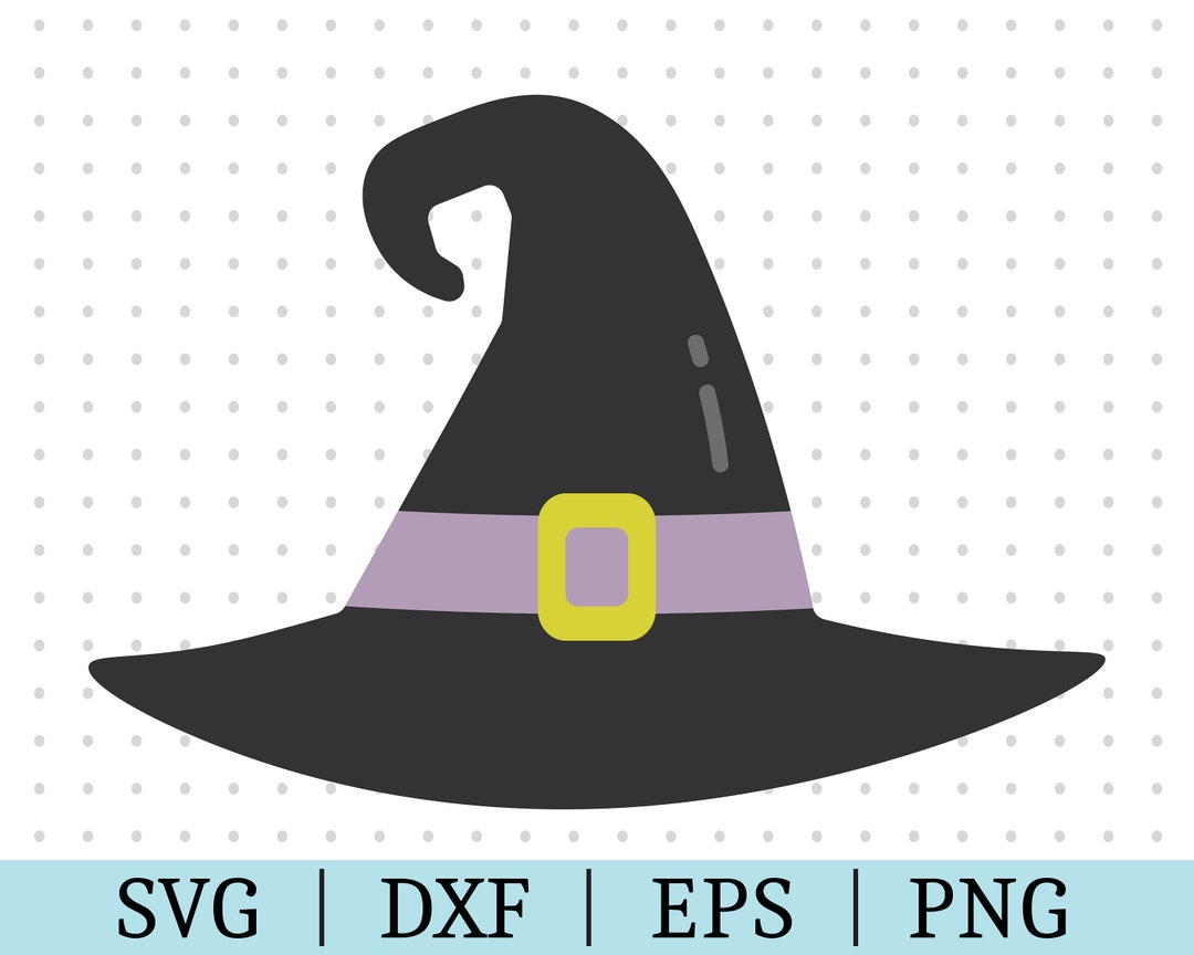 Witch Hat SVG | Vector Clipart | Fall Cut File | Halloween File | Svg ...