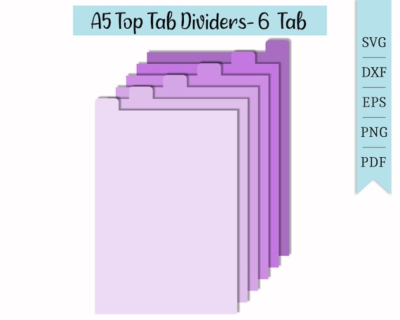Top Tab Folder Dividers