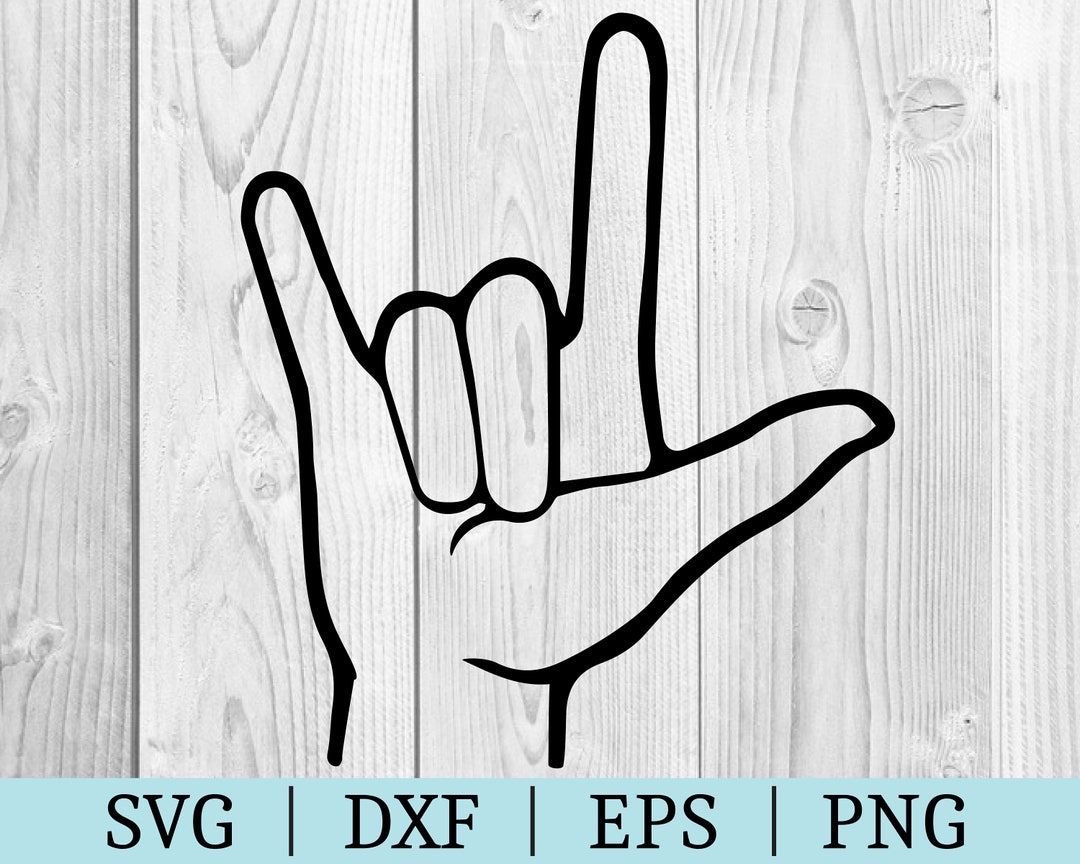 ASL I Love You SVG | Sign Language Clipart | Cut File | ASL File | Svg ...