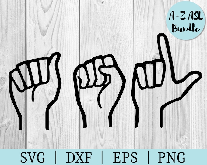 ASL Alphabet S 783-A223 Stencil - Etsy