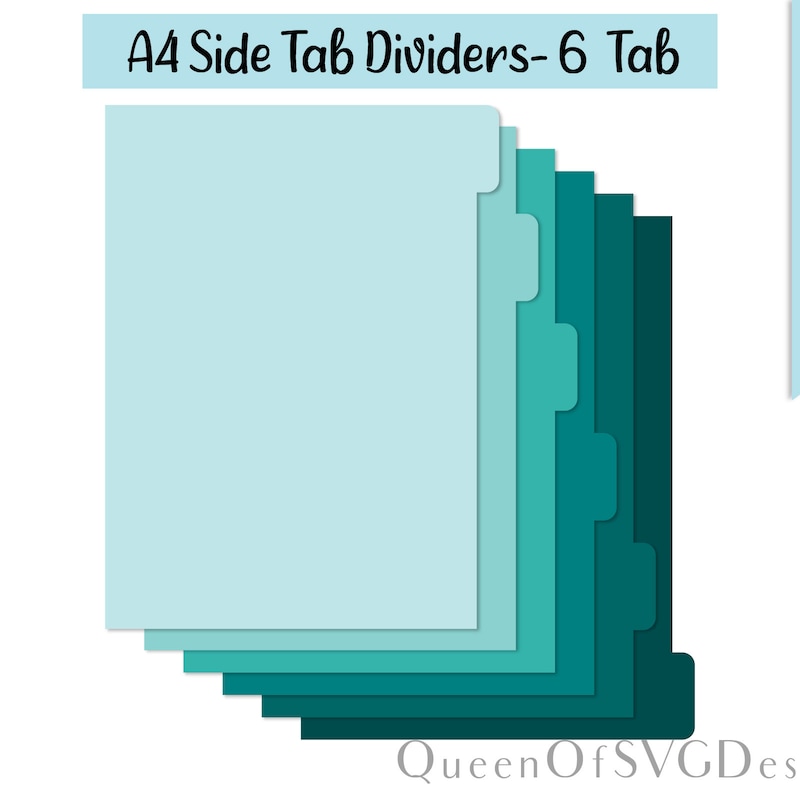 A4 Dividers Files - Etsy UK