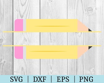 Split Pencils Monogram SVG Pencil Svg Teachers Monogram Svg - Etsy Israel