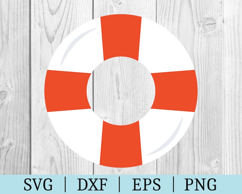 Life Ring SVG | Vector Clipart | Cut File | Nautical File | Svg Dxf Eps ...