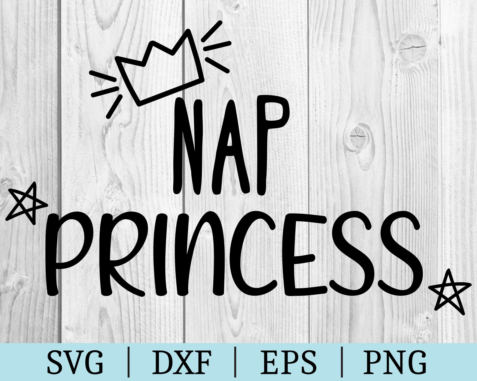 Nap Princess SVG Vector Clipart Cut File Baby File Svg | Etsy