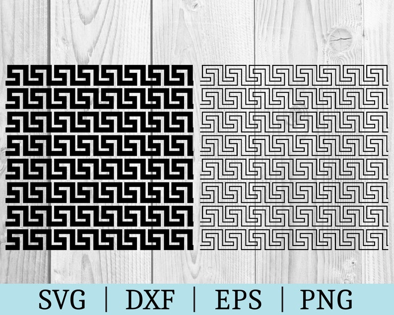 Greek Wave Pattern Bundle SVG Seamless Pattern Clipart Cut - Etsy
