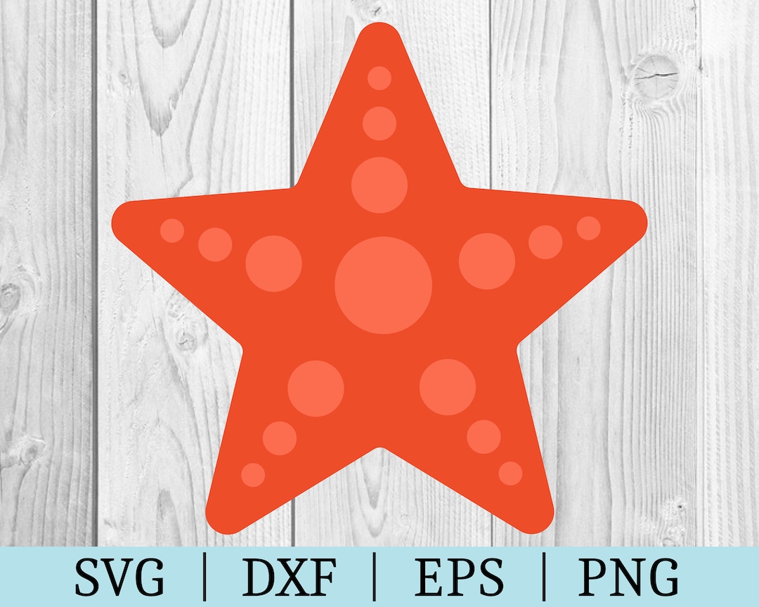 Starfish SVG | Vector Clipart | Cut File | Nautical File | Svg Dxf Eps ...