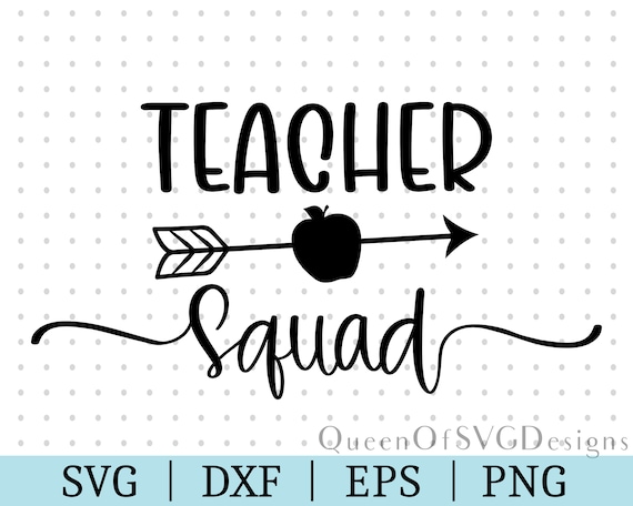 Teacher Squad SVG Vector Clipart Back to School File Svg - Etsy