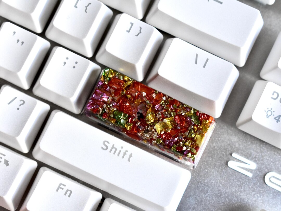 Left Shift/enter Resin Keycap With Crushed Glass for Mechanical ...