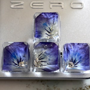 4PCS Resin Floral Keycaps Set for Mechanical Keyboard | Arrow Keys With ...