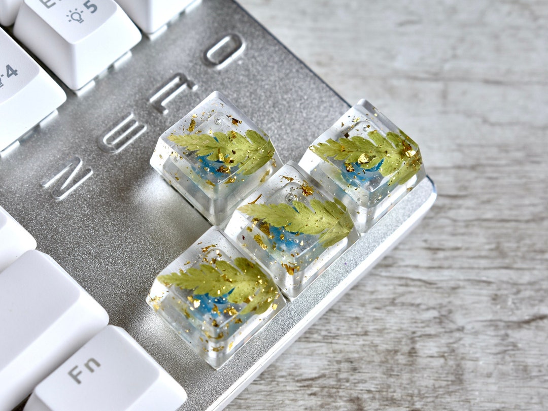 4PCS Keycaps Set for Mechanical Keyboard | Arrow Keys With Natural Fern ...