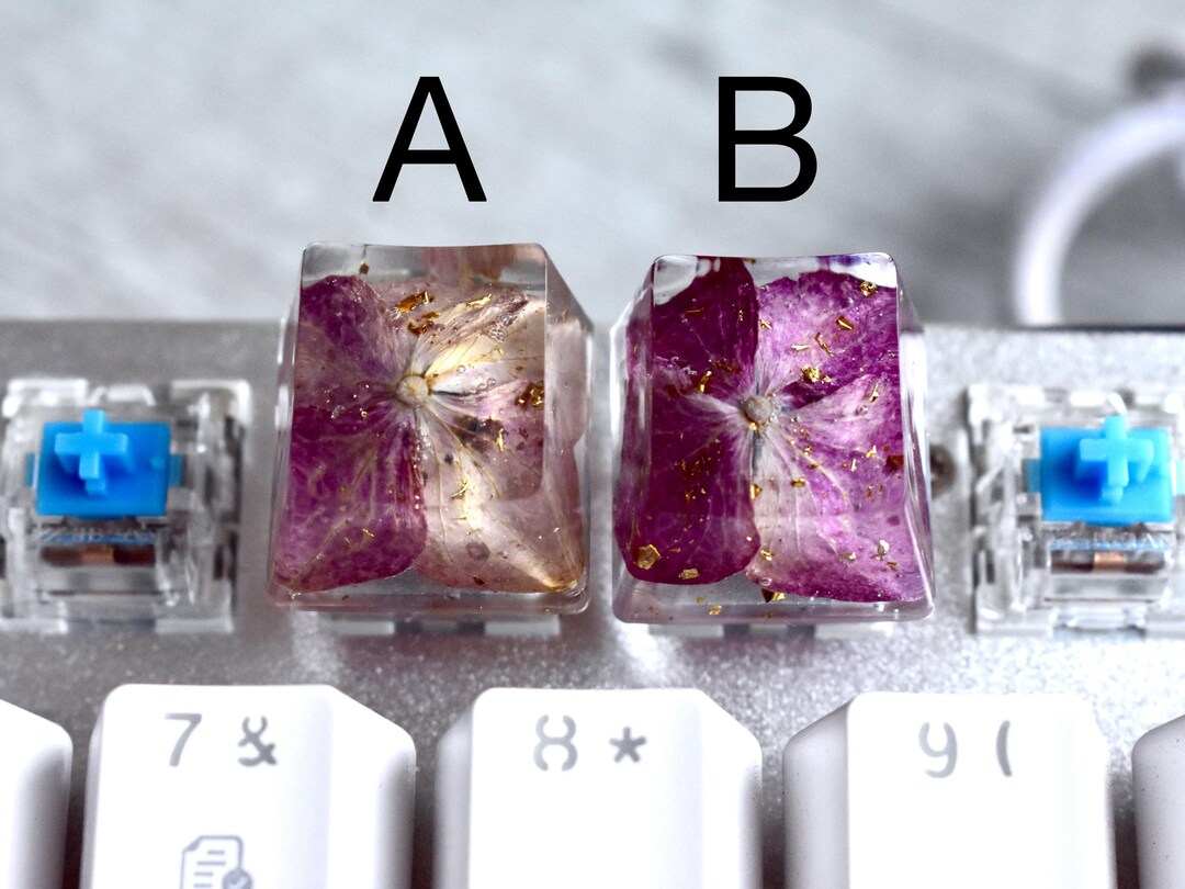 Epoxy Resin Escape Keycaps for Mechanical Keyboard Flowers Keycaps ...